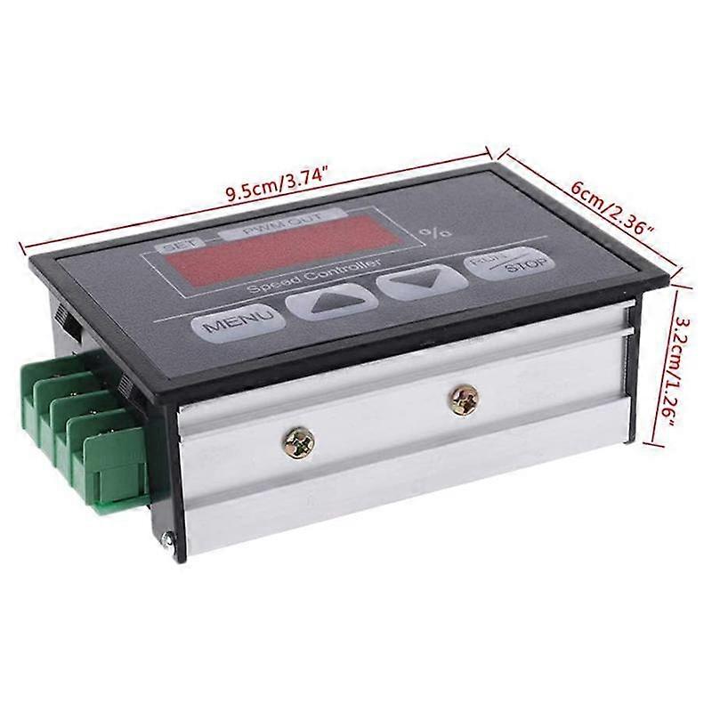 6-60V Pwm Dc Motor Speed Controller with Digital Display Panel Button Governor | Fruugo UK