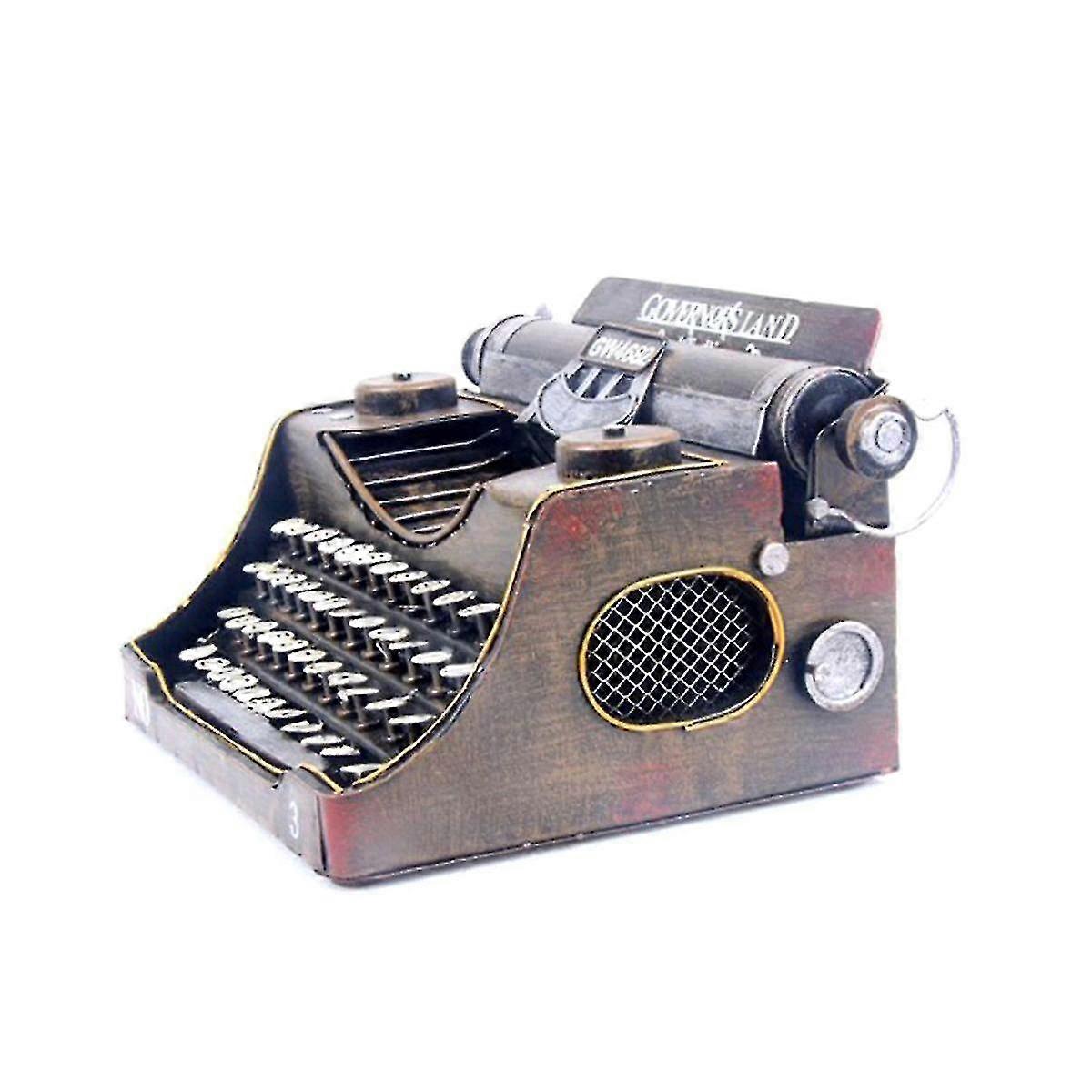 Retro Typewriter Model Retro Classic Wrought Iron Typewriter Decoration ...