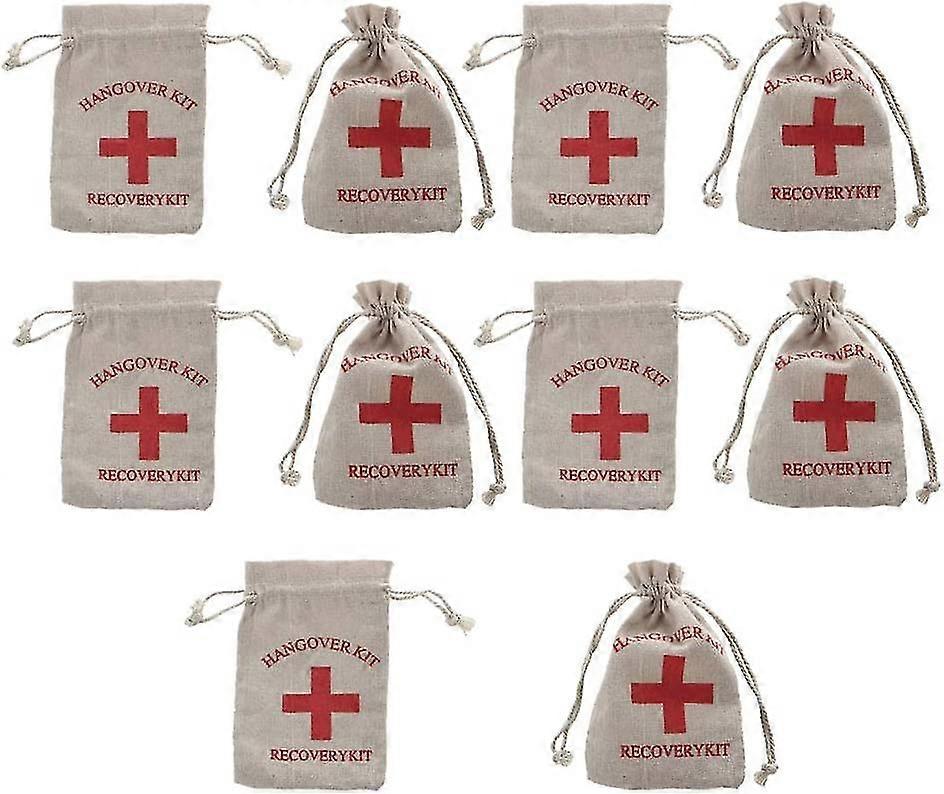 14cm X 10cm Red Cross Hangover Kit Bag For Bachelorette Them Party ...