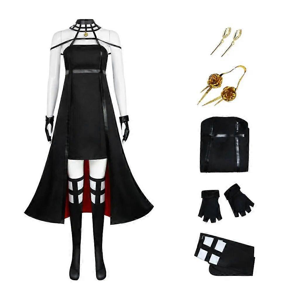 Anime Spy X Family Yor Forger Cosplay Costume Yor Briar Women Dresses ...