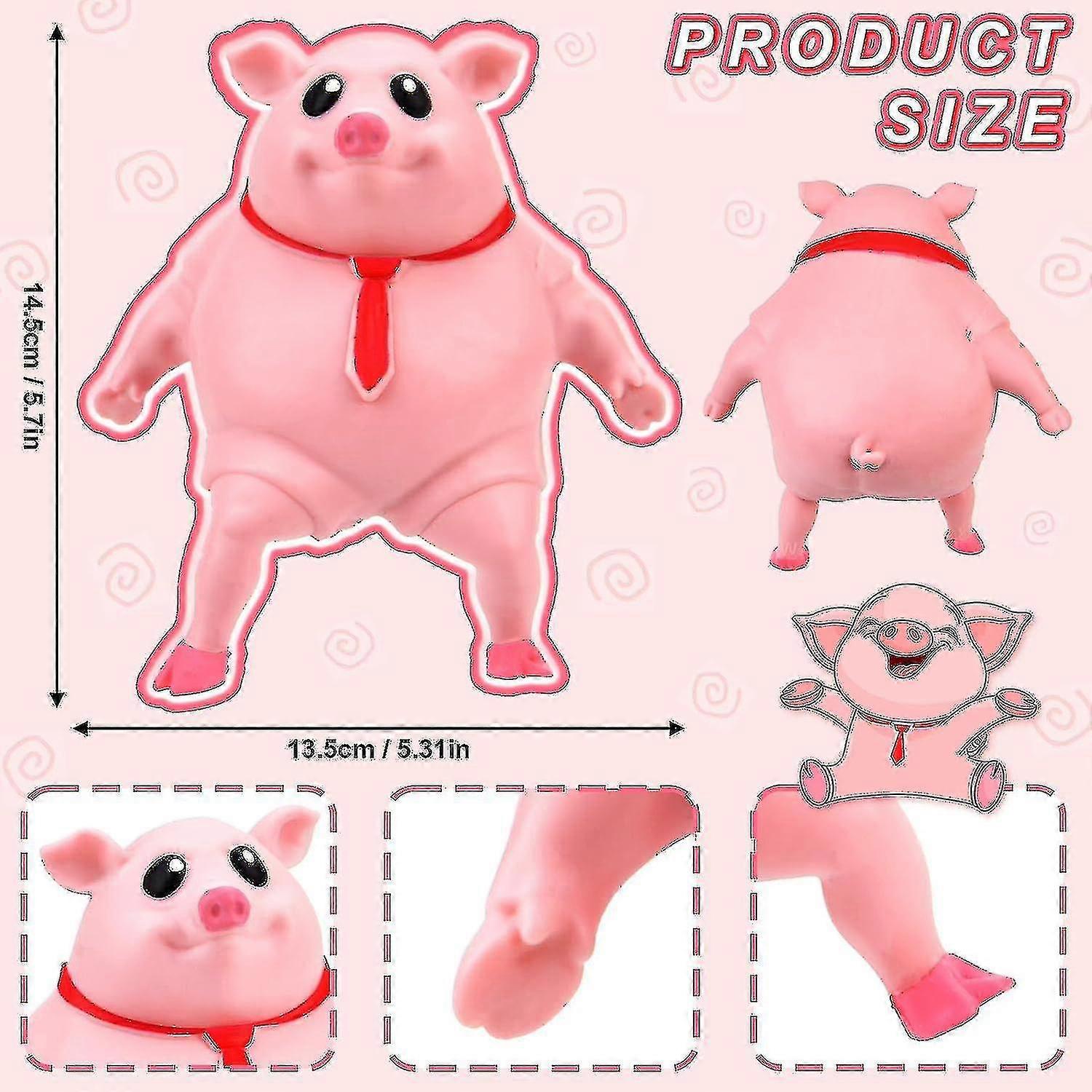 Pig Squeeze Ball Toys, Anti-stress Pig Squeeze Ball Toy, Pink Pig Fun ...