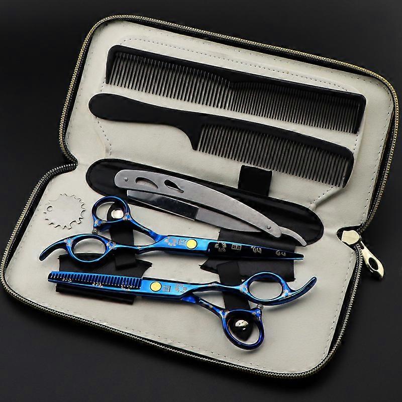 6.0 Inch Color High Quality Hairdressing Scissors Set Barber Scissors ...