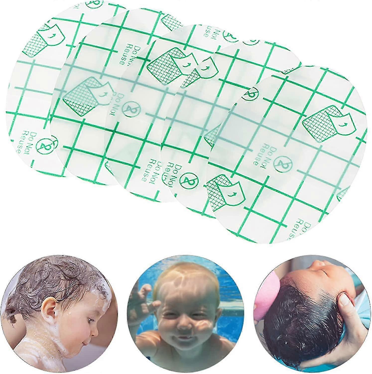 60pcs Ear Covers For Shower, Baby Waterproof Ear Stickers Newborn Ear ...