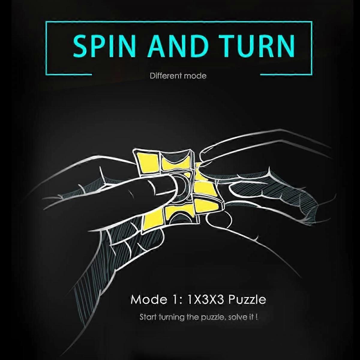 Fidget Spinner Cube, 1x3x3 Floppy Cube Puzzle Spinner Anti-Anxiety ...