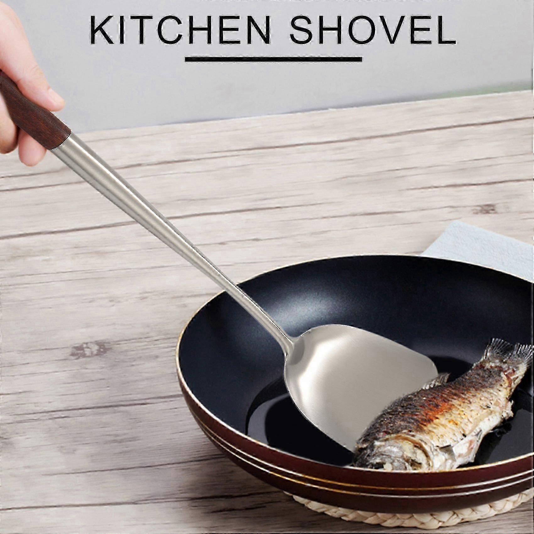 Wok Spatula And Ladle Tool Set, 17 Inches Spatula For Wok, Stainless ...