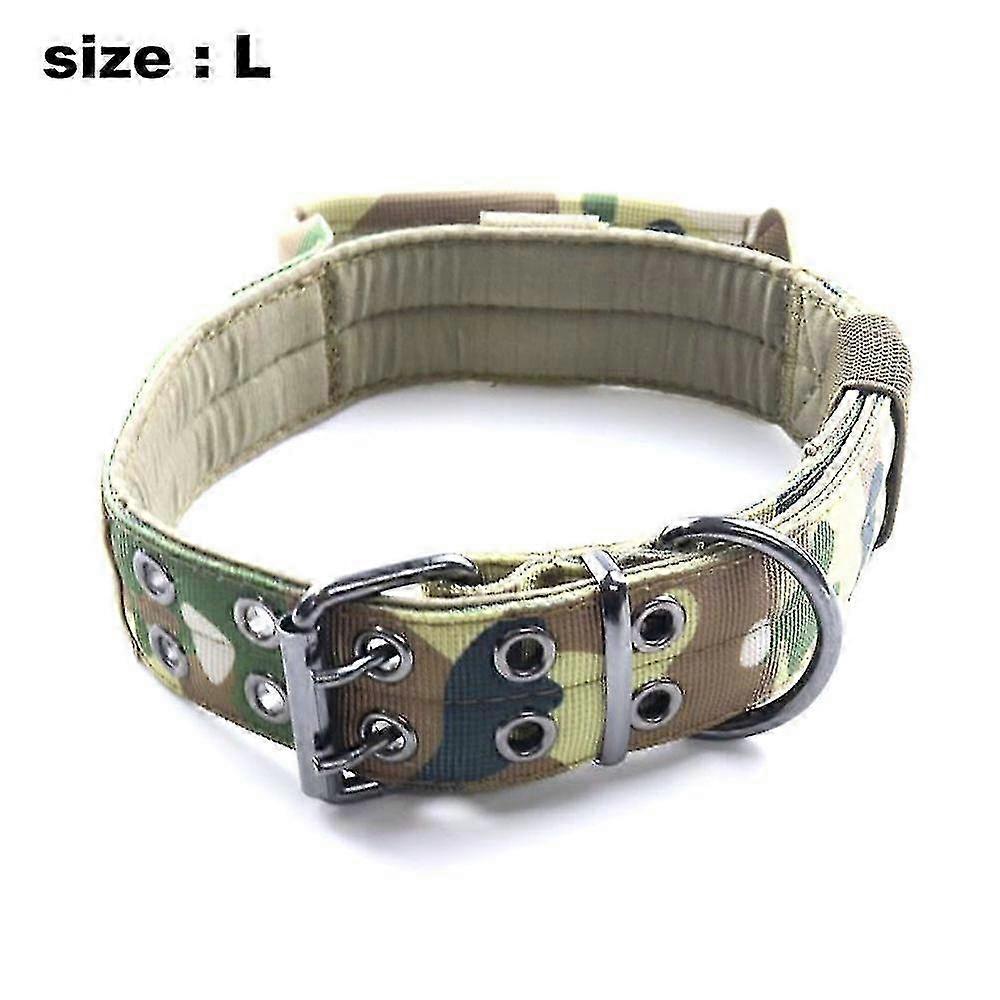 Tactical Dog Collar Military Nylon Heavy Duty Metal Buckle With Control ...