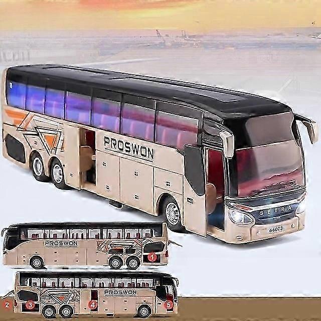 1/50 Setra Luxury Coach Bus Toy Car Diecast Miniature Model Pull Back ...