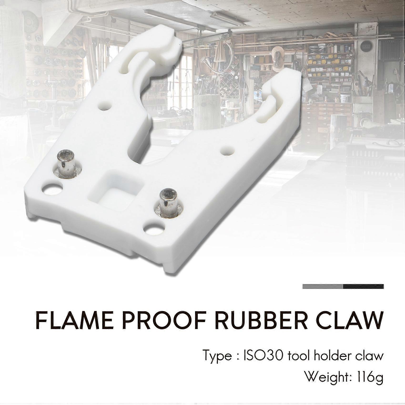 5PCS/Lot ISO30 Tool Holder Clamp Iron+ABS Flame Proof Rubber Claw ...