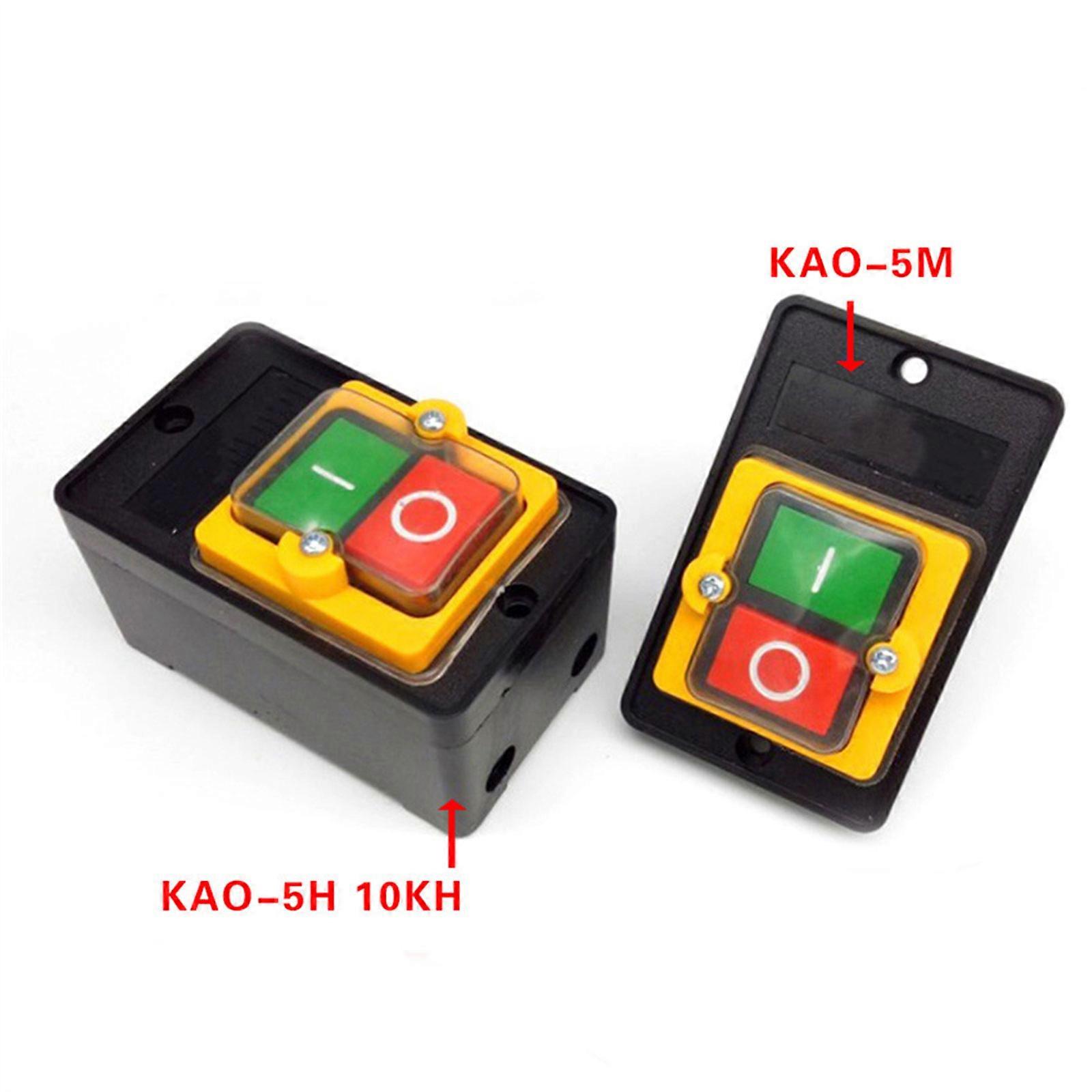 Machine Switches Push Button AC220V/380V 10A On/Off Push Button ...