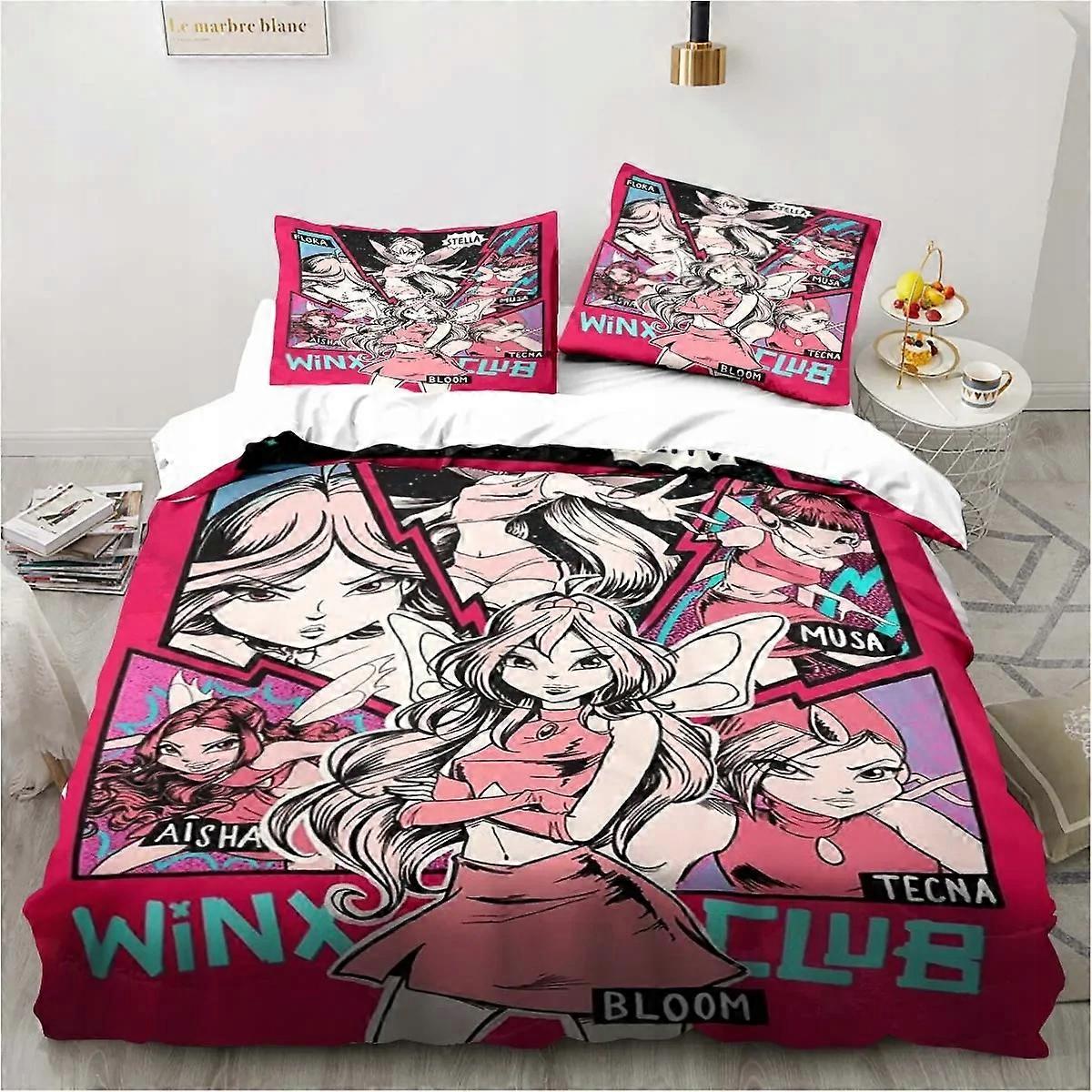 Bedding Set With Winx Motif Duvet Cover Set Gift For | Fruugo UK