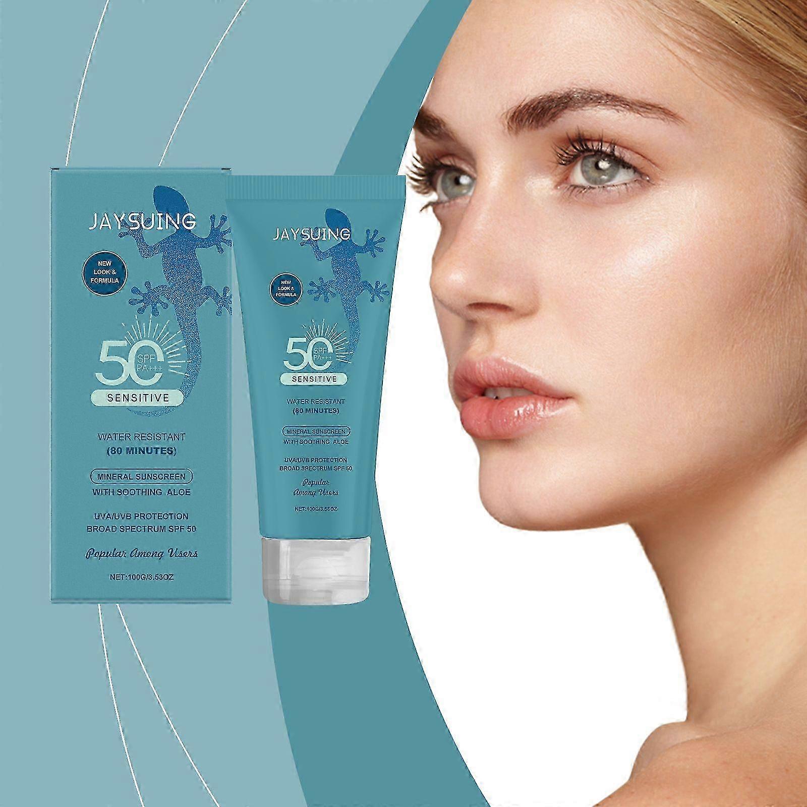 SENSITIVE Mineral Sunscreen SPF 50+, Waterproof Broad Spectrum ...