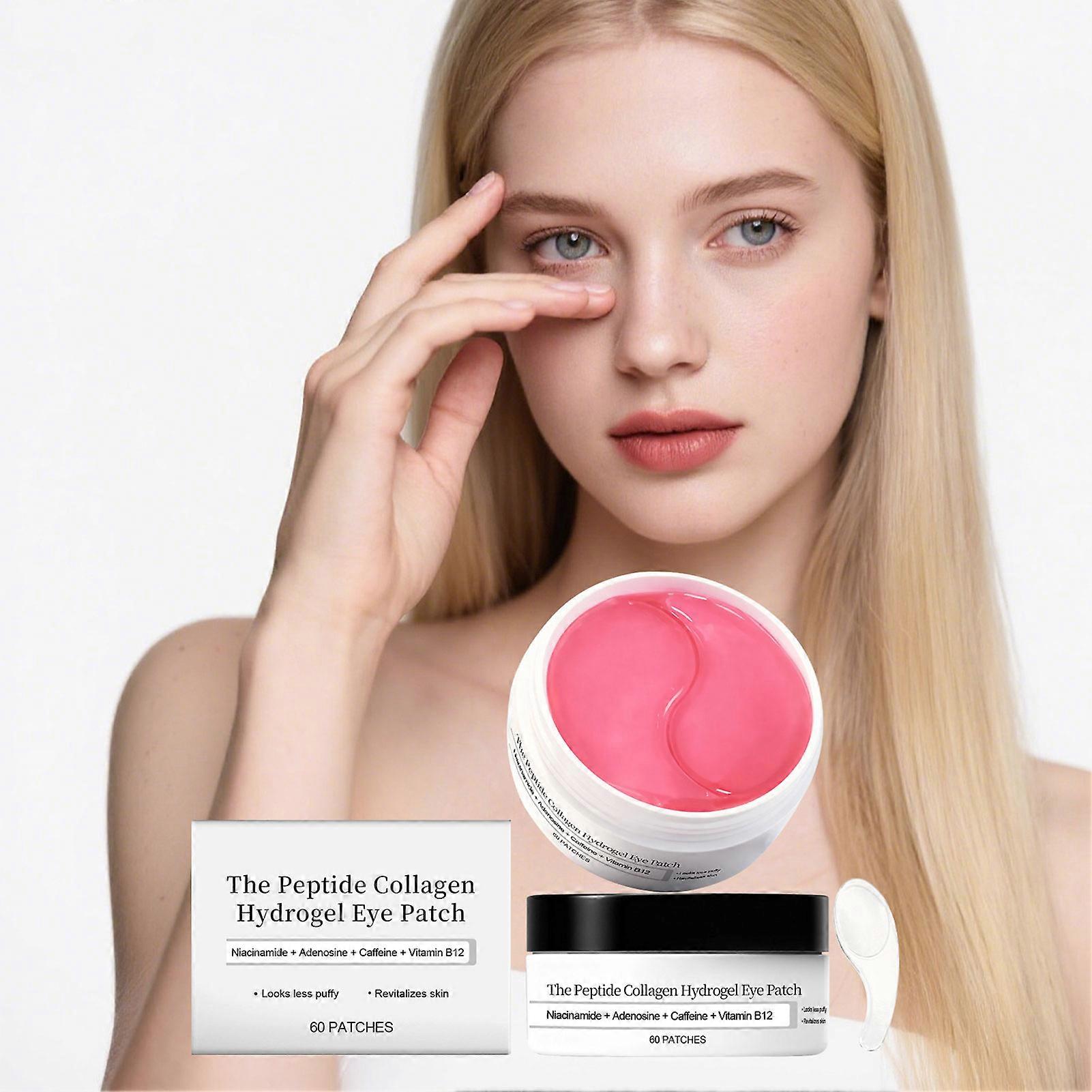 60pcs Under Eye Mask for Women, Peptide Collagen Hydrogel Eye Patch ...