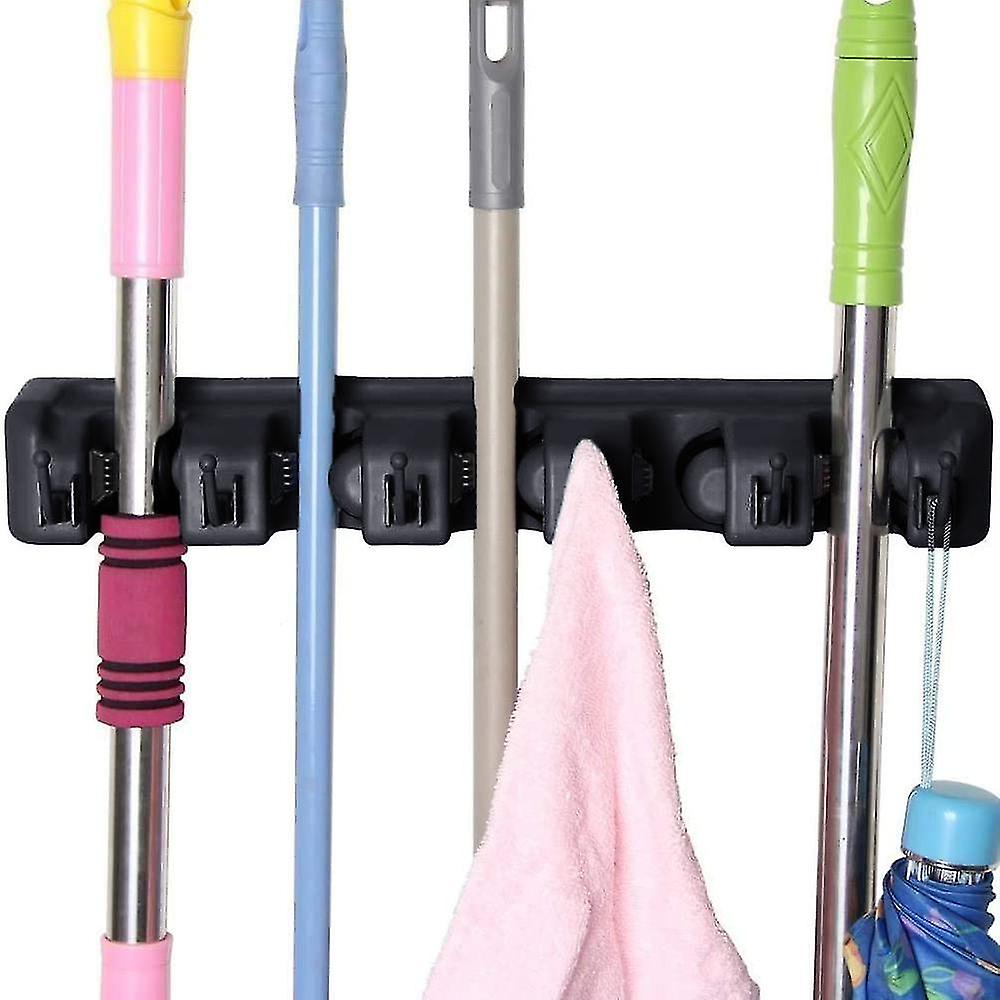 Broom Mop Holder, Wall Mount, Mop Holder, Mop And Broom Holder ...