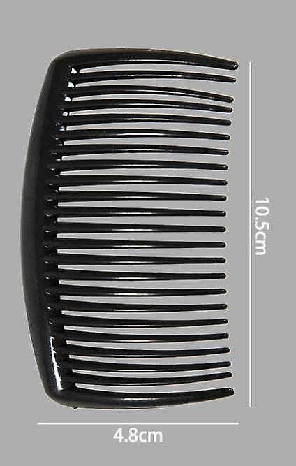 2 French Side Combs Large 2 Pack Curved Tortoise Shell Flexible Durable ...