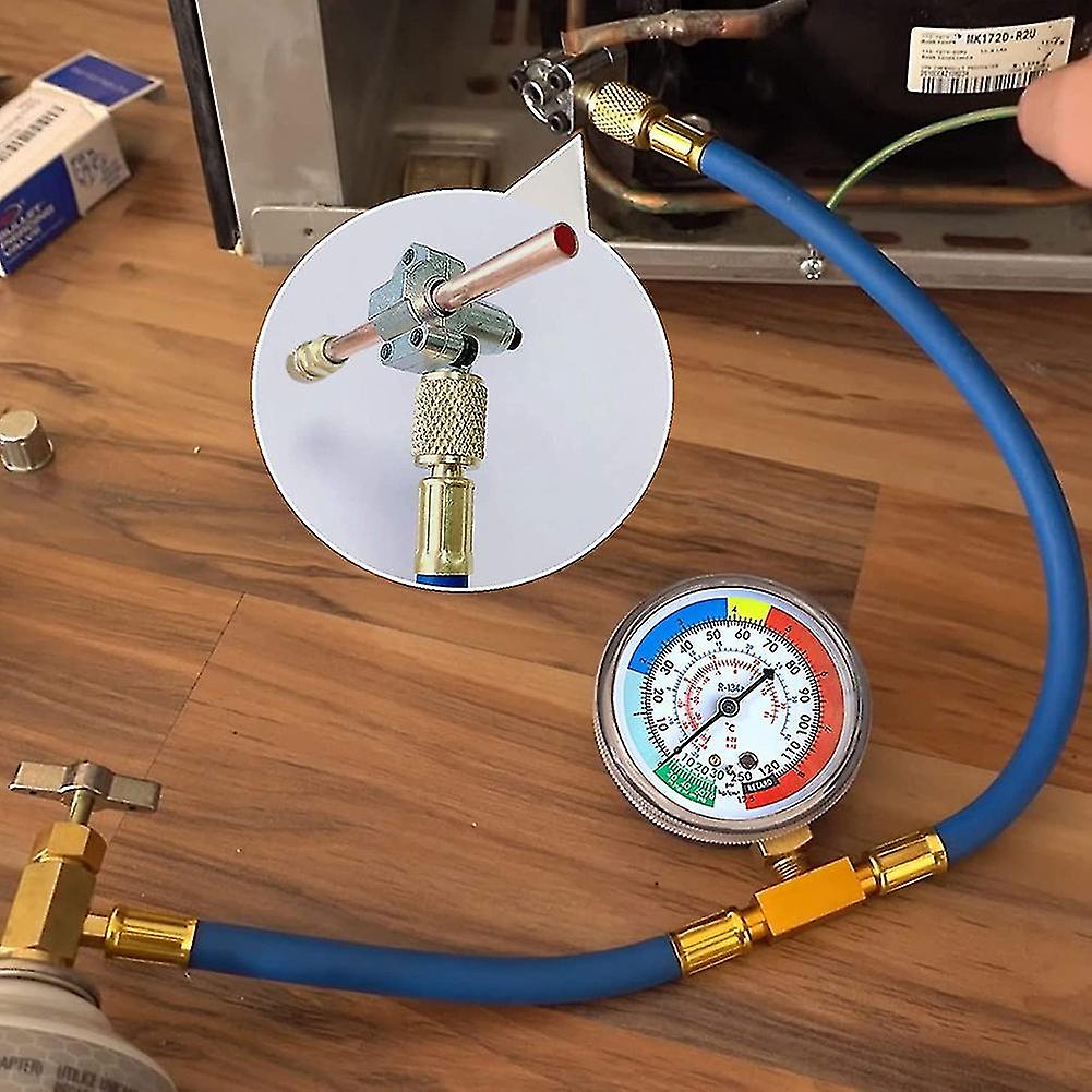 R134a Refrigerator Freon Recharge Hose Kit, R134a Ac Refrigerant ...
