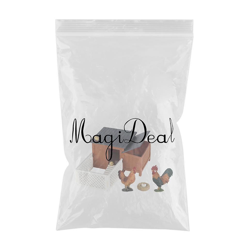 Poultry Farm Animals Action Figure Cute Figurines Model For Kids Gifts ...
