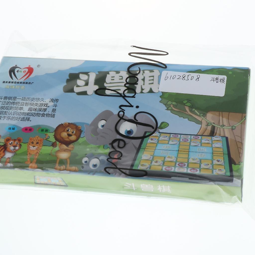 Magnetic Jungle Animal Chess Board Game Folding Chessboard Kid Game Toy ...