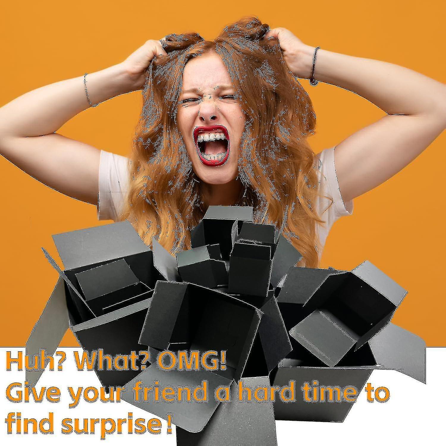 Prank Gift Box - Stackable Surprise Box Nesting Gift Boxes Set For Gag ...