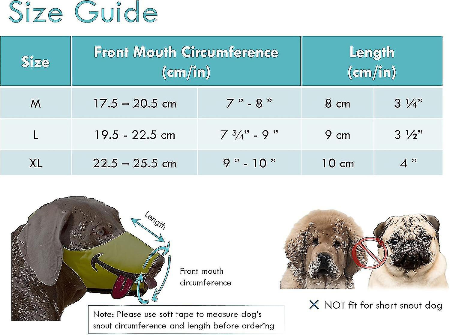 Dog Muzzle, Smiley Face Muzzle With Soft Breathable Air Mesh Nylon ...