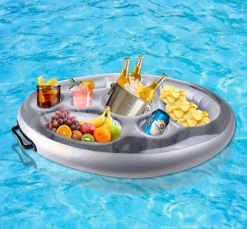 Inflatable Goblet Holder, 8 Hole Floating Pool Bar, Floating Pool Tray ...