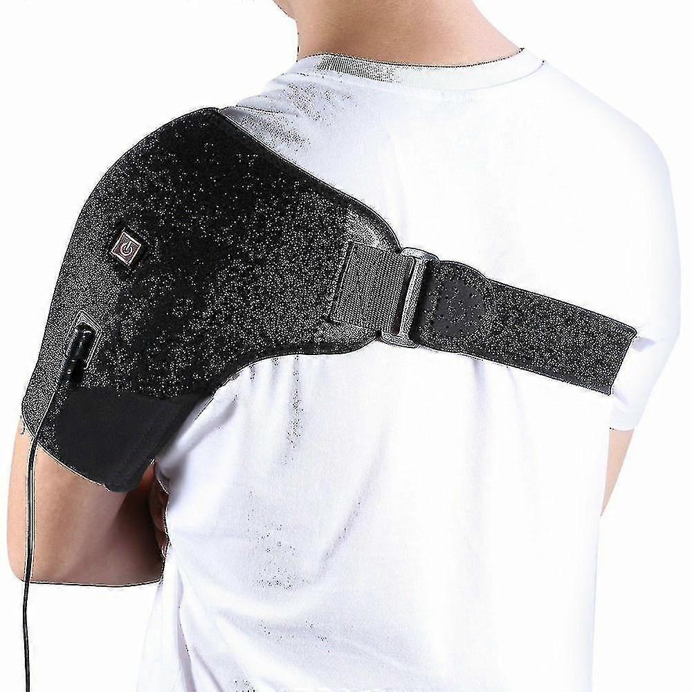 Heated Shoulder Wrap, 3 Heat Settings, Heating Pad Support Brace For ...