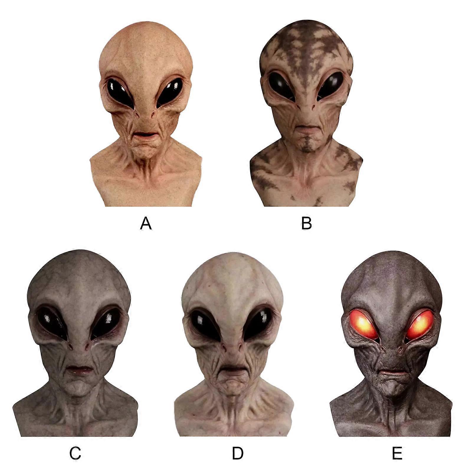 Adult HallowEen DIY Alien Mask Horror Cosplay Costume Party Latex Full ...