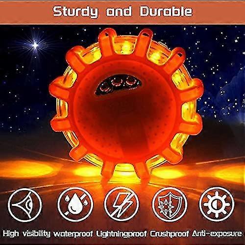 1/2/3/4 Pack Led Safety Flares Road Emergency Lights Roadside Safety ...