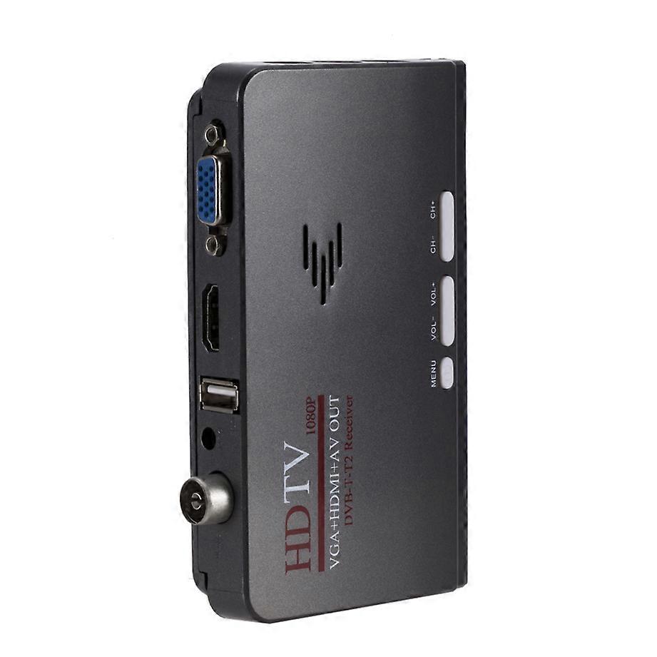 DVB-T DVB-T2 TV Tuner Receiver T/T2 TV Box VGA AV CVBS 1080P HDMI ...