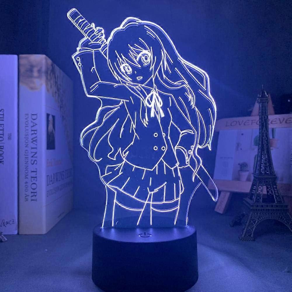 3D Night Lamp Toradora Taiga Aisaka Anime LED Light for Bedroom Decor ...