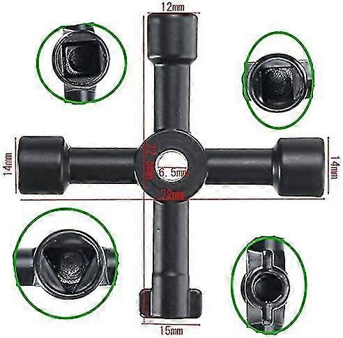 Universal 4 Way Multi-functional Utilities Key, Electric Cabinet Keys ...