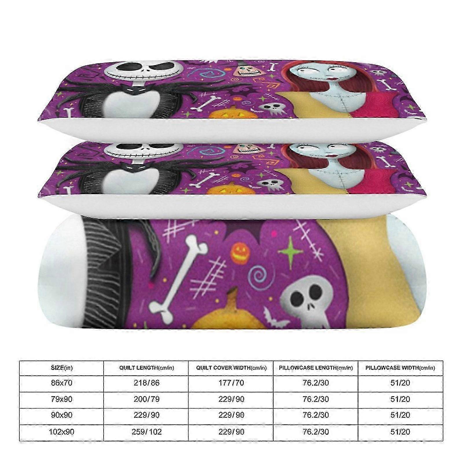 o532 Bed Sheets Nightmare Before Christmas Bedding Set Duvet Cover ...