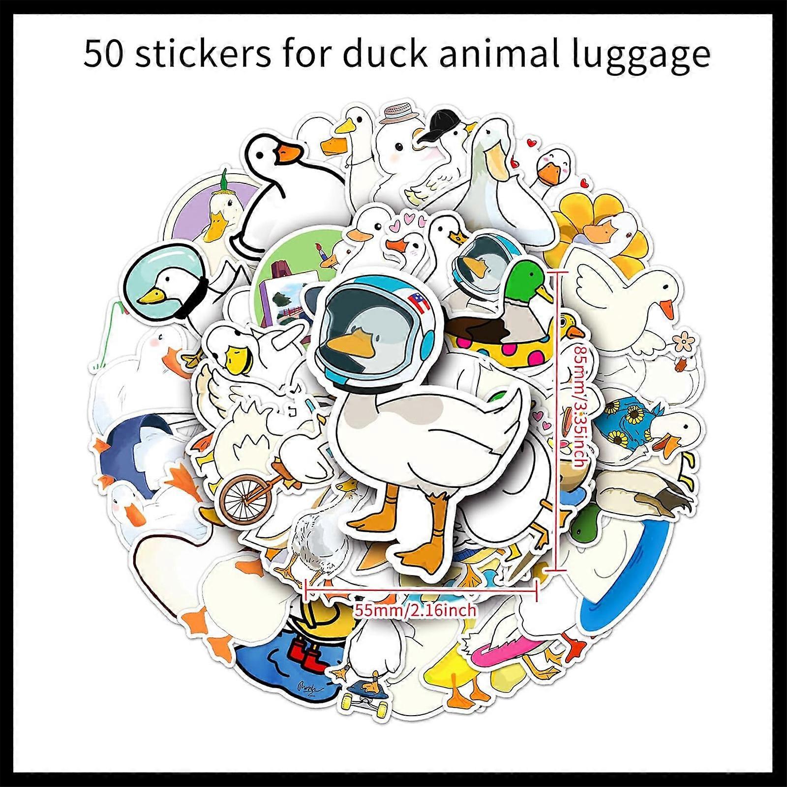 Cute Duck Stickers, Pack of 50 Duck Sticker Set for the Car Suitcase ...