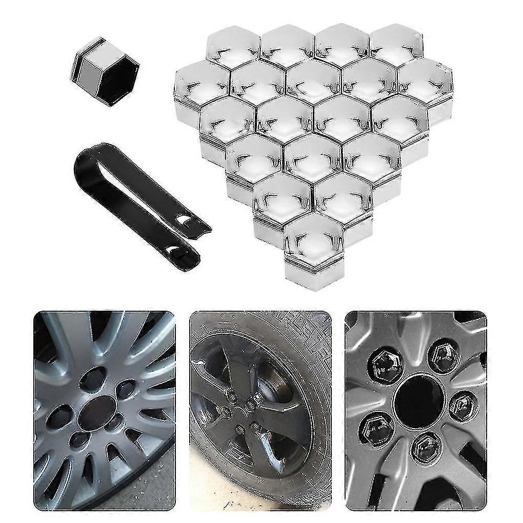 20pcs Car Wheel Nut Caps Auto Hub Screw Cover 17mm 19mm 21mm Bolt Rims ...