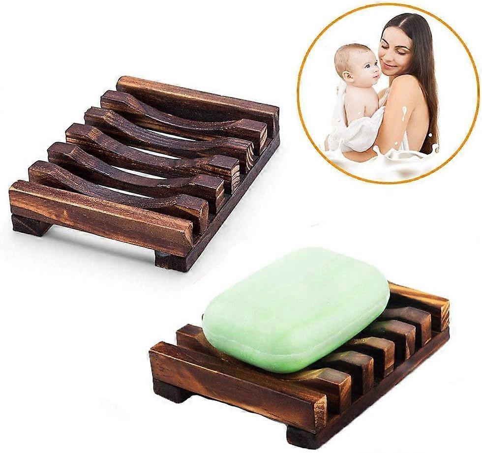 Soap door, natural wood soap box, bamboo storage container, easy to ...