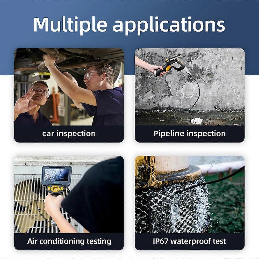 NOYAFA Industrial Endoscope Camera 4.3 IPS HD1080P For Car Pipeline Air ...