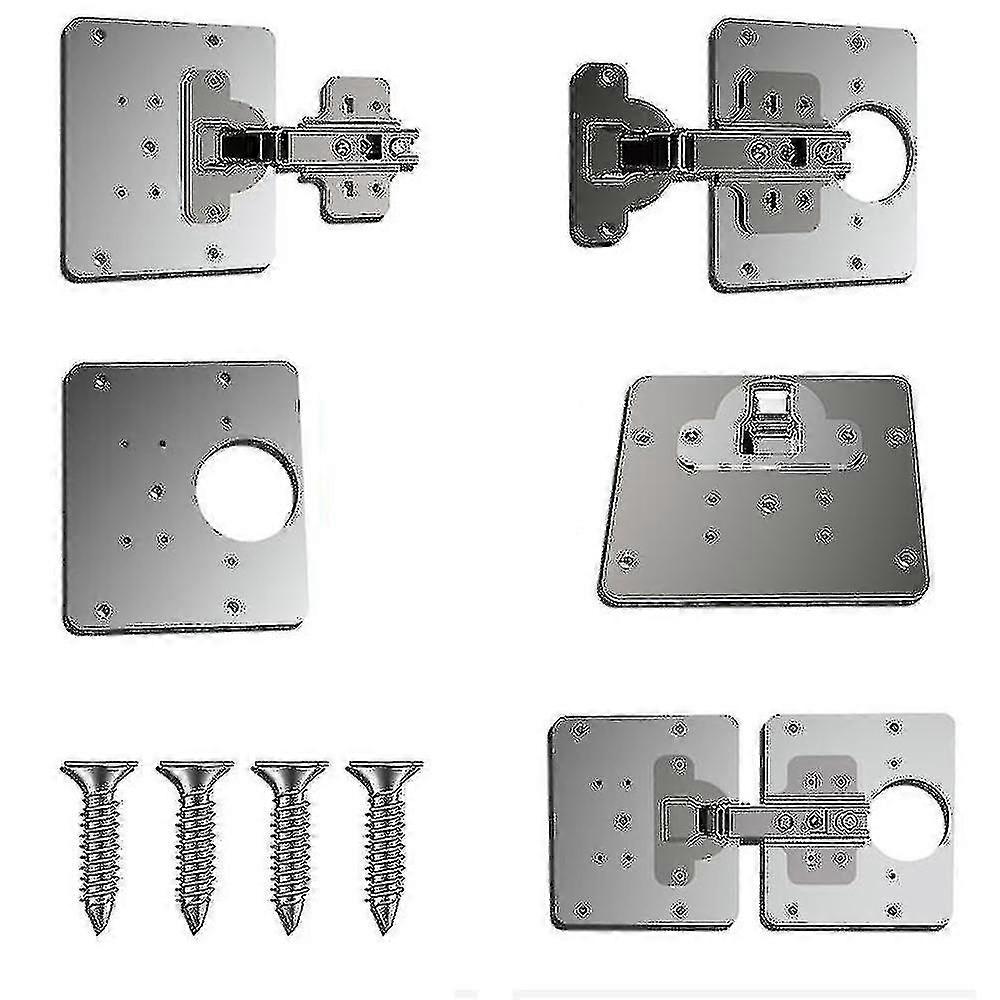 Hinge Repair Plate, Cabinet Hinge Repair Brackets,kitchen Cupboard Door ...