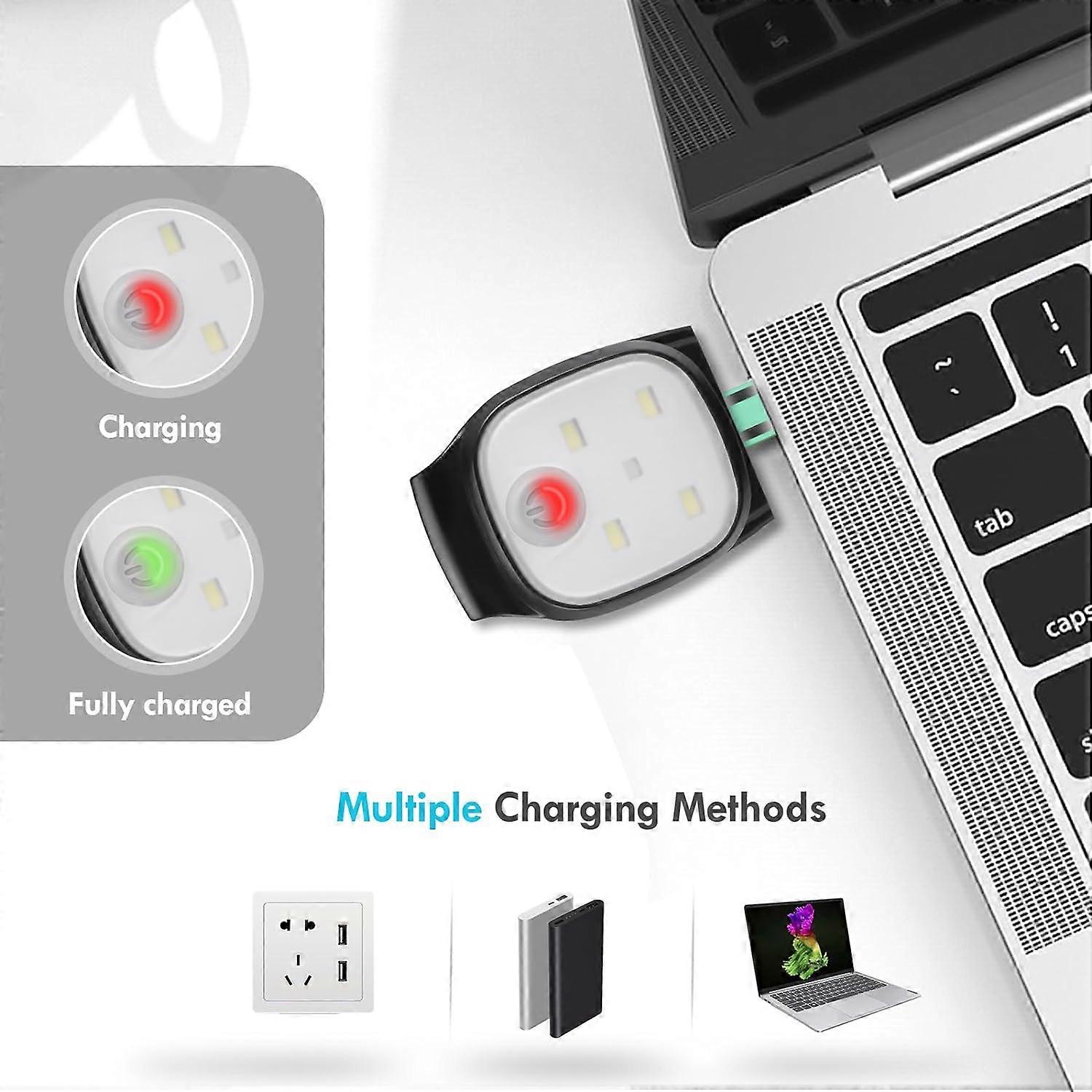 Running Light for Runners, USB Rechargeable LED Outdoor Night Clip-on ...