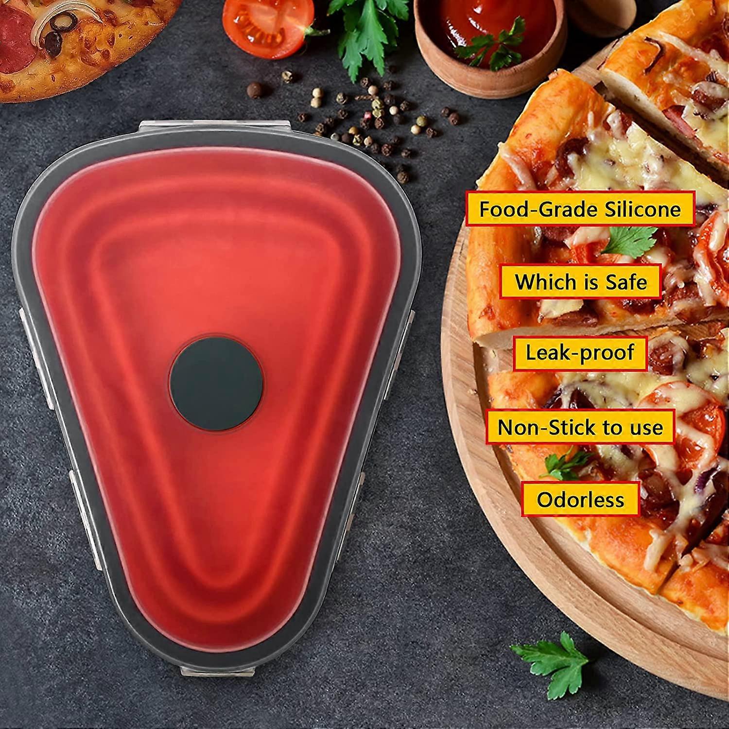 Pizza Storage Container Collapsible Leftover Pizza Box Pack with 5 ...