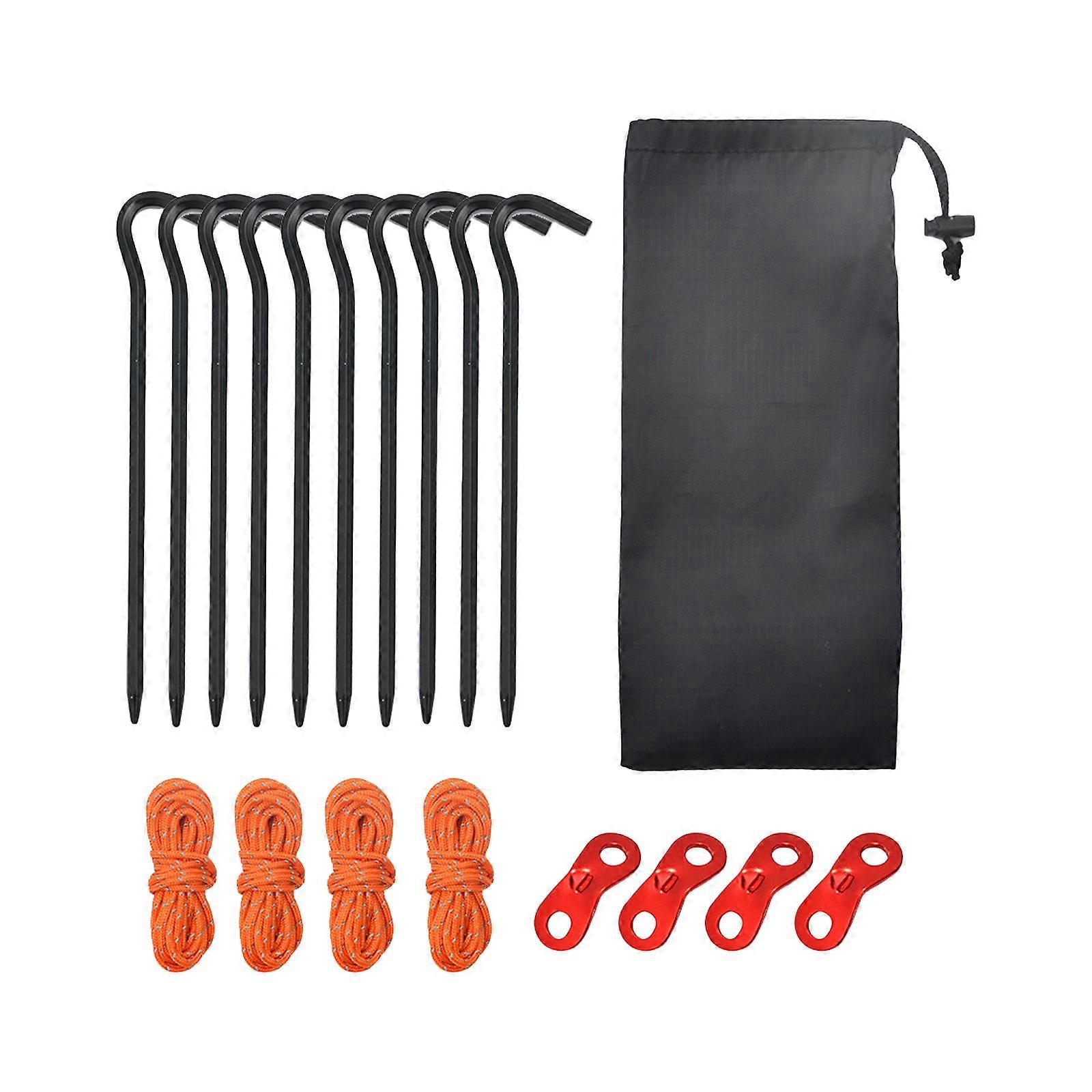 19lots Wind Resistant Stakes Portables Tent Pegs Multifunctional Beach ...