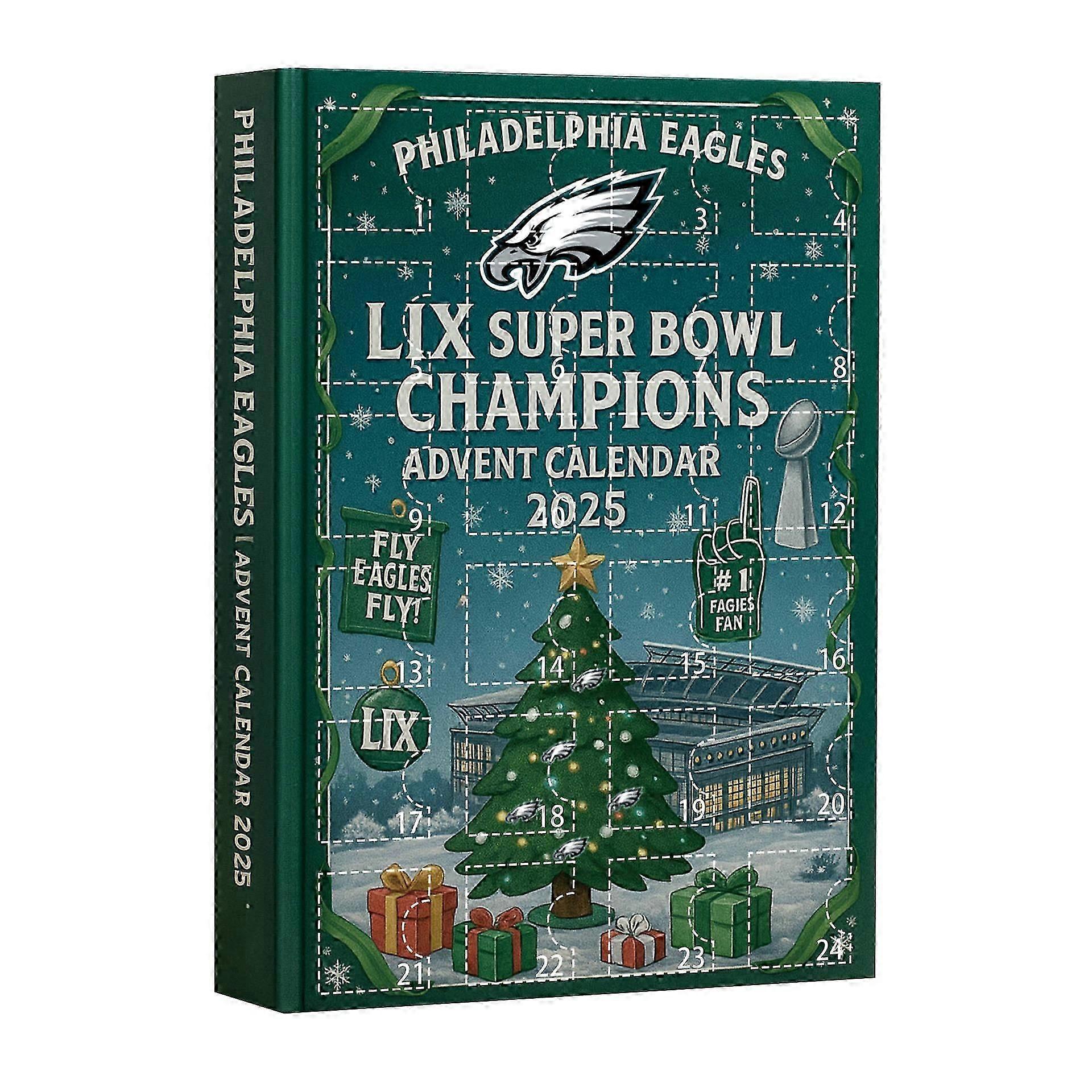 2025 Philadelphia Eagles Christmas Advent Calendar Blind Box Super Bowl ...