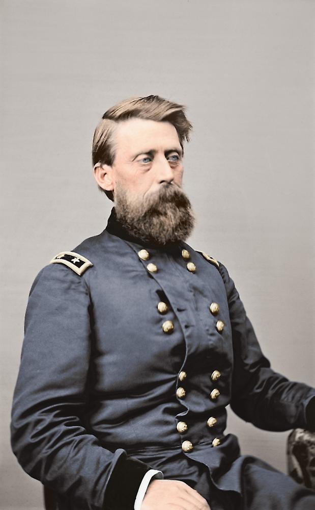 Major General Jefferson C. Davis of the Union Army, circa 1860. Poster ...