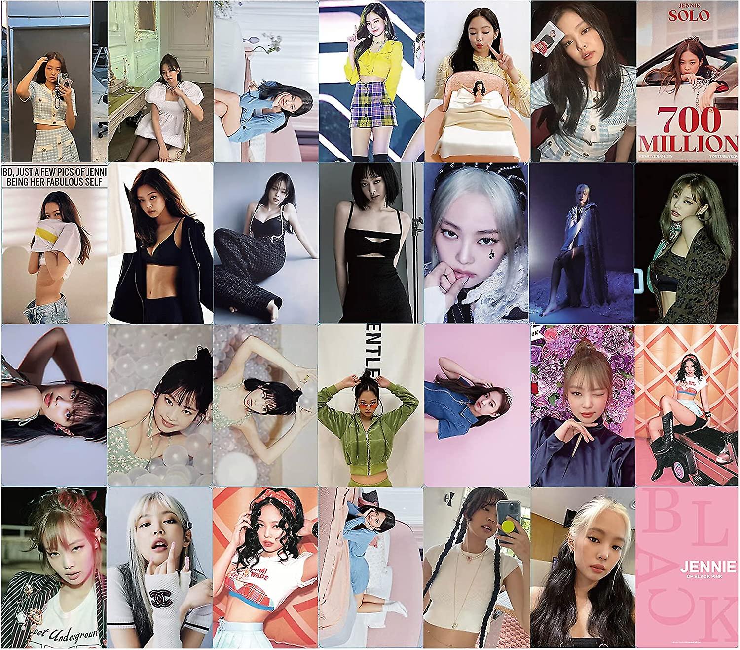 Kpop Jennie 55 Pcs Photocard Picture Card Set Jennie Kim Photobook ...