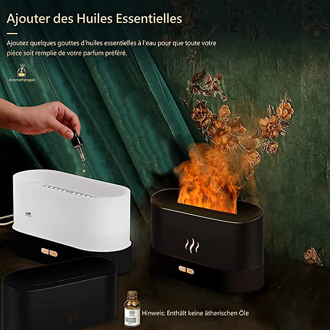 Essential Oil Diffusers with Ultrasonic Electric Flame Effect Air ...