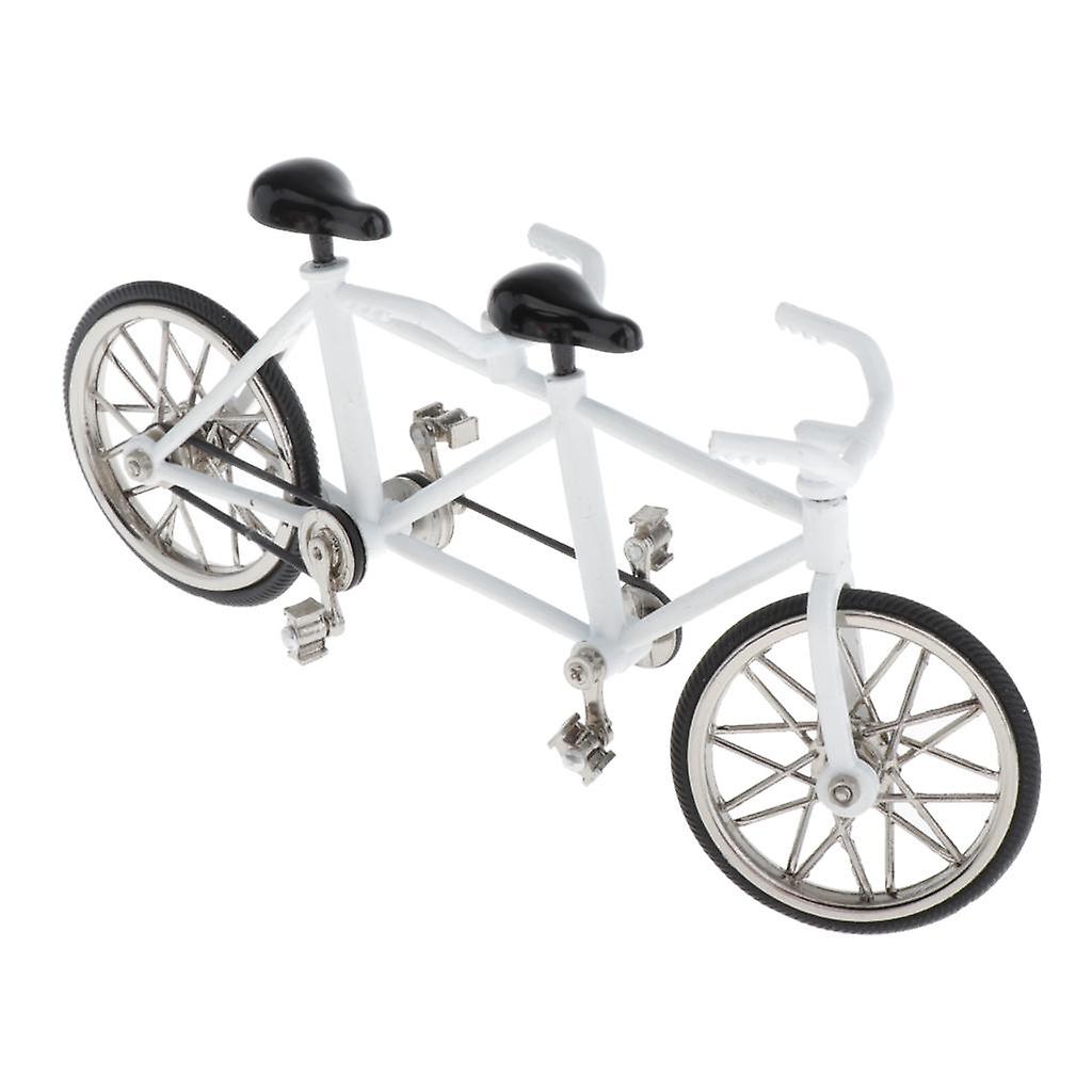 Schaal 1:16 Tandem Fiets Fiets Model Replica Speelgoed Collectibles Wit ...