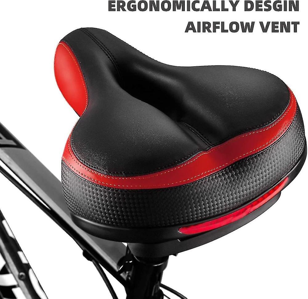 Bike Seat, Most Comfortable Bicycle Seat Dual Shock Absorbing Memory ...