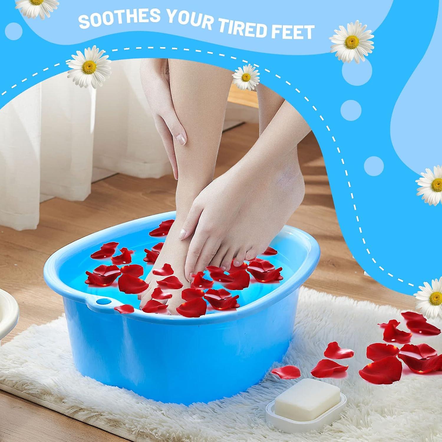 Foot Soaking Bath Basin Foot Bath, Foot Massager Pedicure Foot Spa at Home for Feet Stress ...