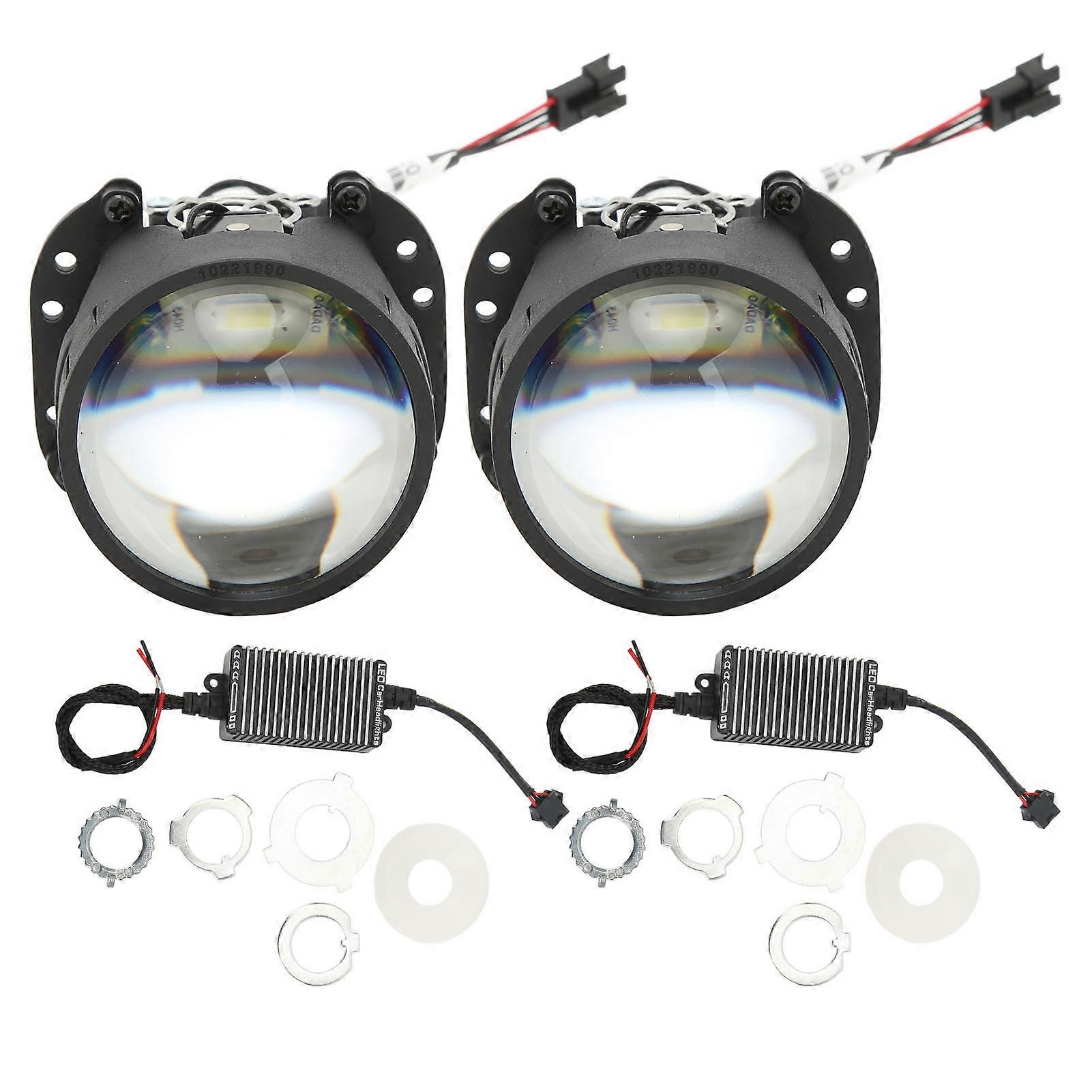 Bi LED Lamp Lenses,2.5in Bi LED Projector Angel Eyes Projector LED ...