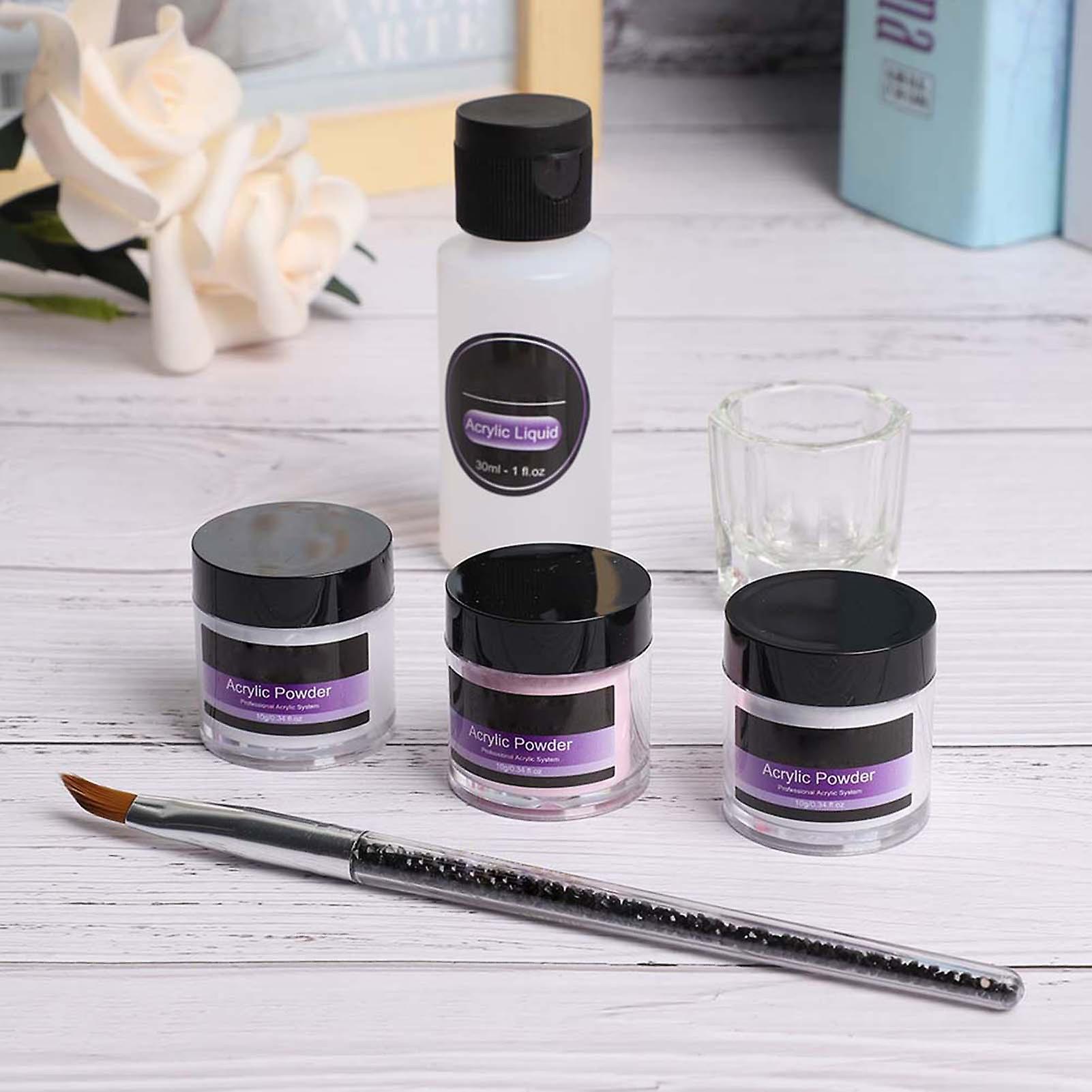 Acrylic Nail Extension Kit - ROSALIND Crystal Powder and Liquid Set ...