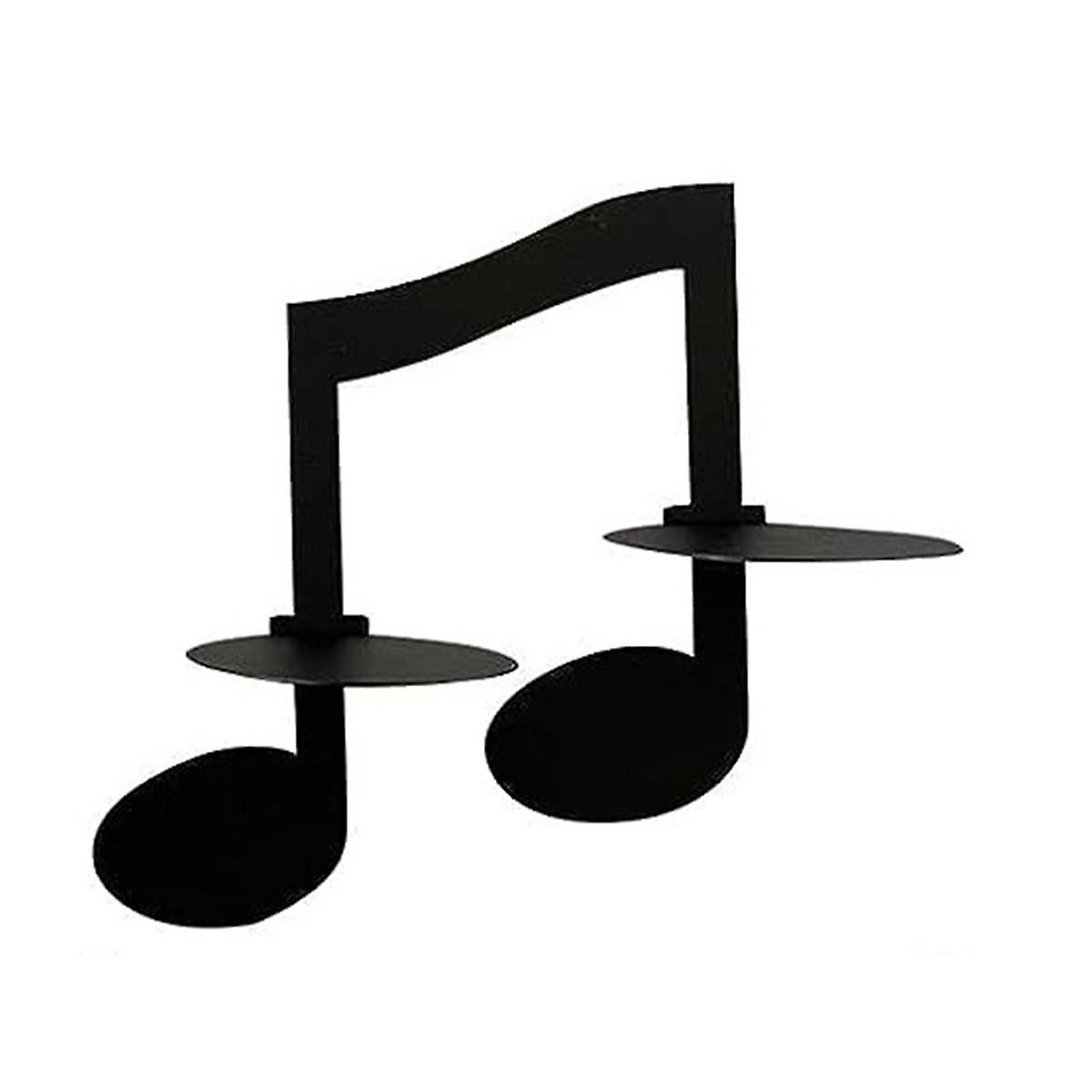 C-Candle Holder Wall-Mounted, Handmade Metal Musical Note Key Shape,Tea ...