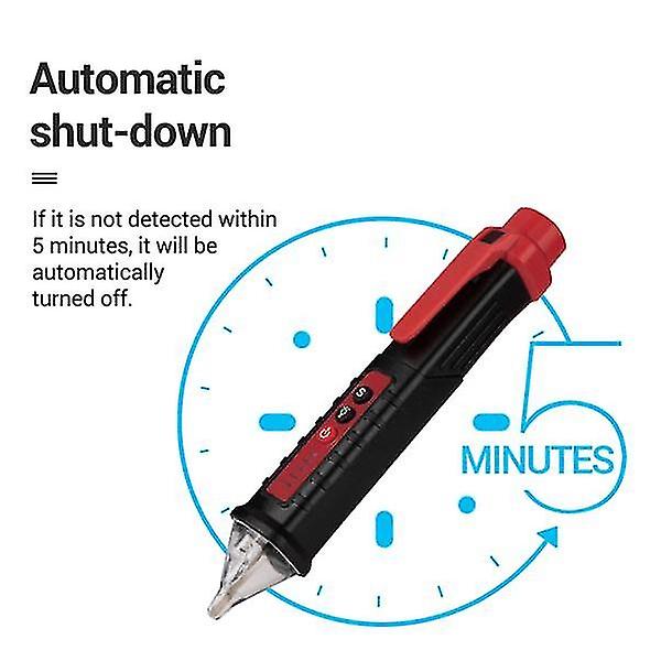 Digital AC 12V~1000V Voltage Detector Smart Non-Contact Tester Pen ...